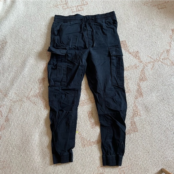 H&M | Pants | Mens Black Cargo Pants | Poshmark